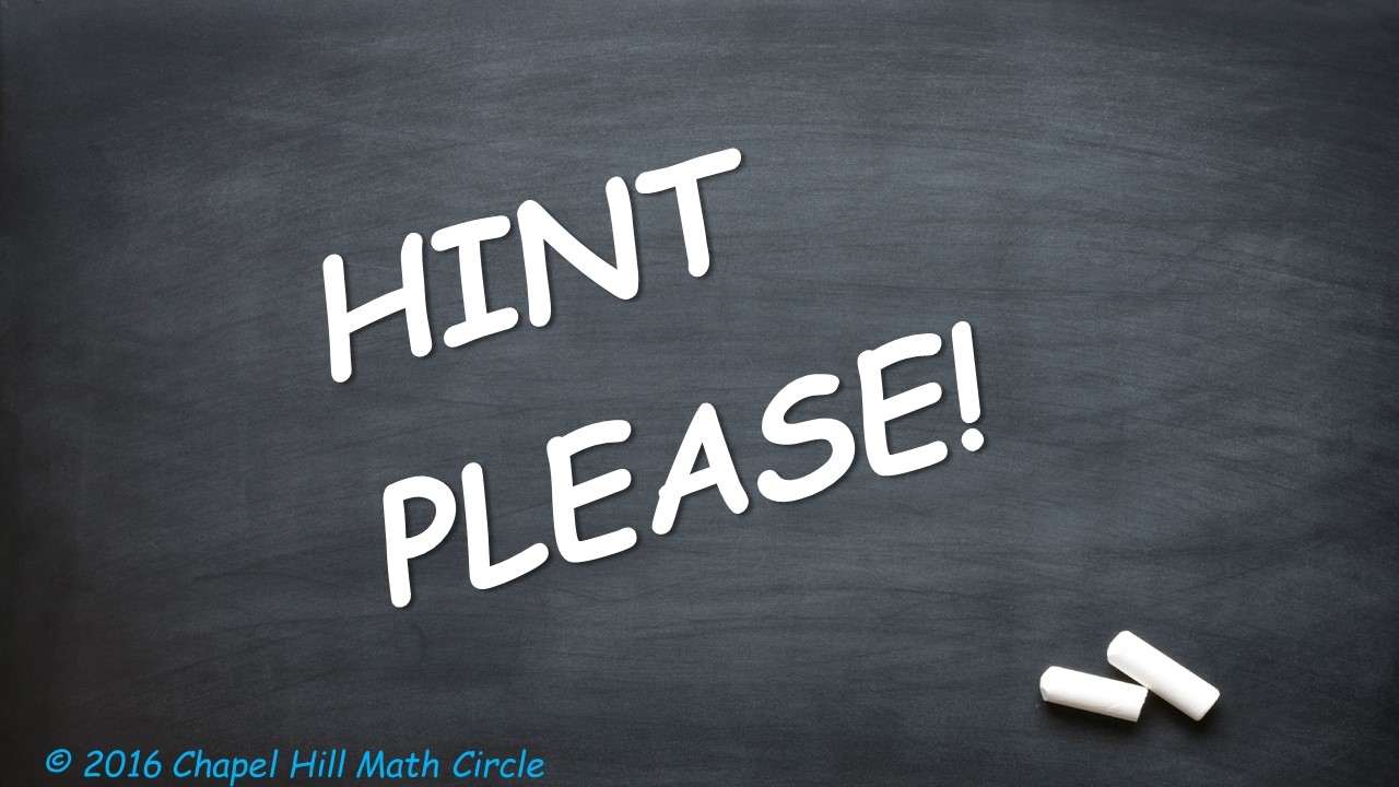 When (Not) to Give a Hint | Chapel Hill Math Circle